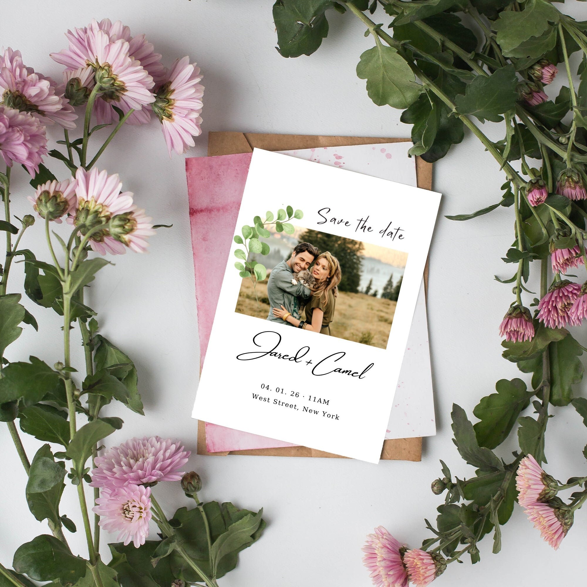 Custom Wedding Invitation on Magnet | 4x6 Inch Magnetic Save the Date ...