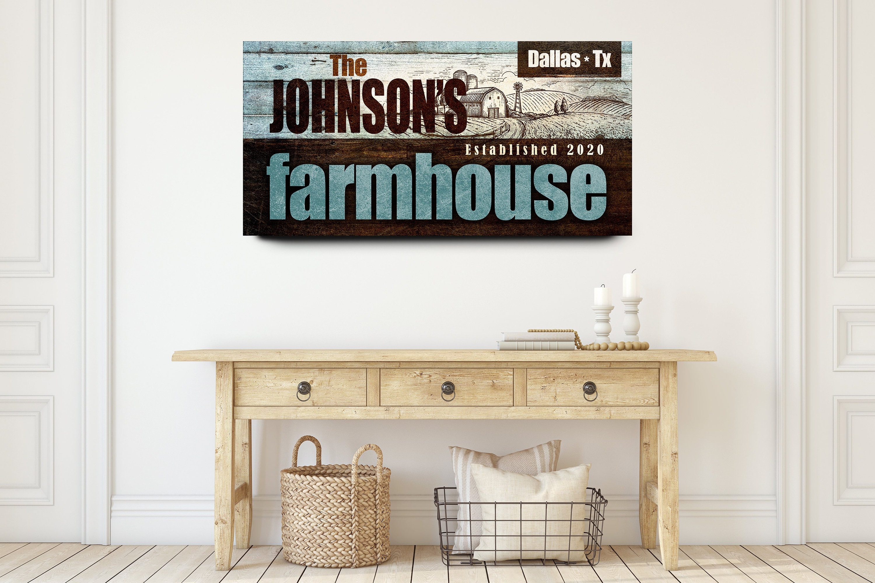 Custom Farmhouse Signs Personalized Décor Authentic Charm - Etsy