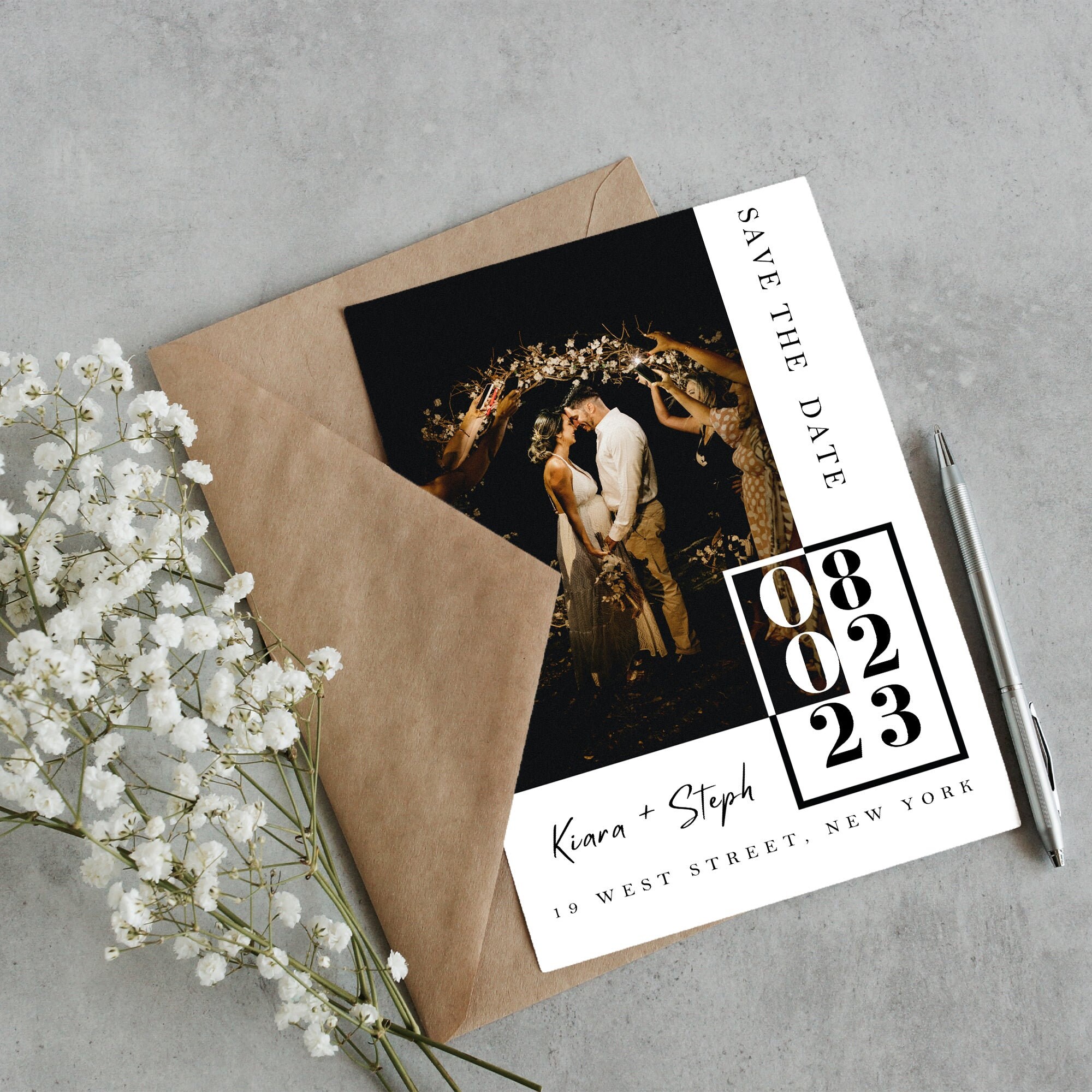 Custom Wedding Invitation on Magnet | 4x6 Inch Magnetic Save the Date ...