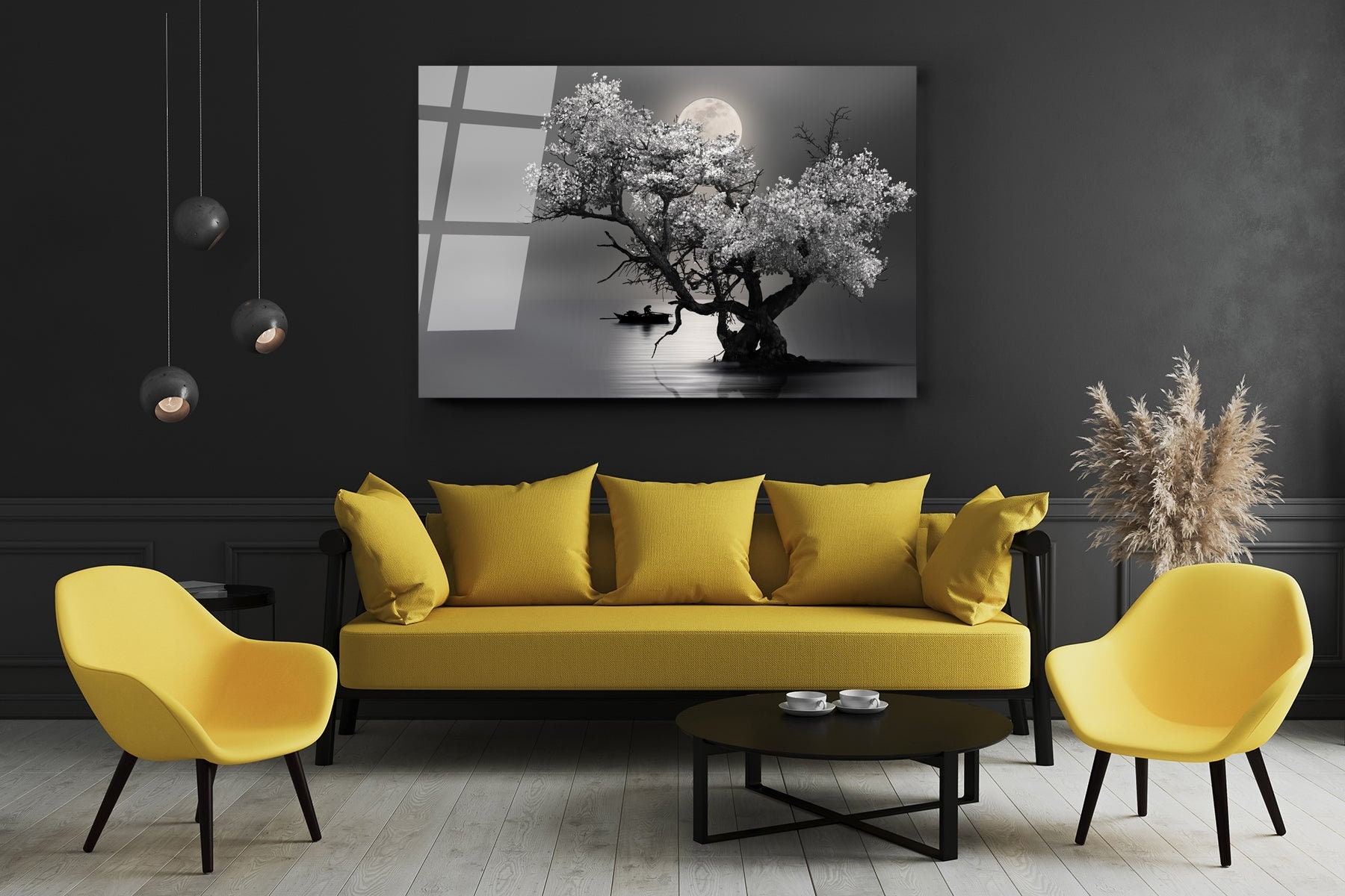 Landscape Tempered Acrylic Glass Wall Décor Art Decoration for Home or ...