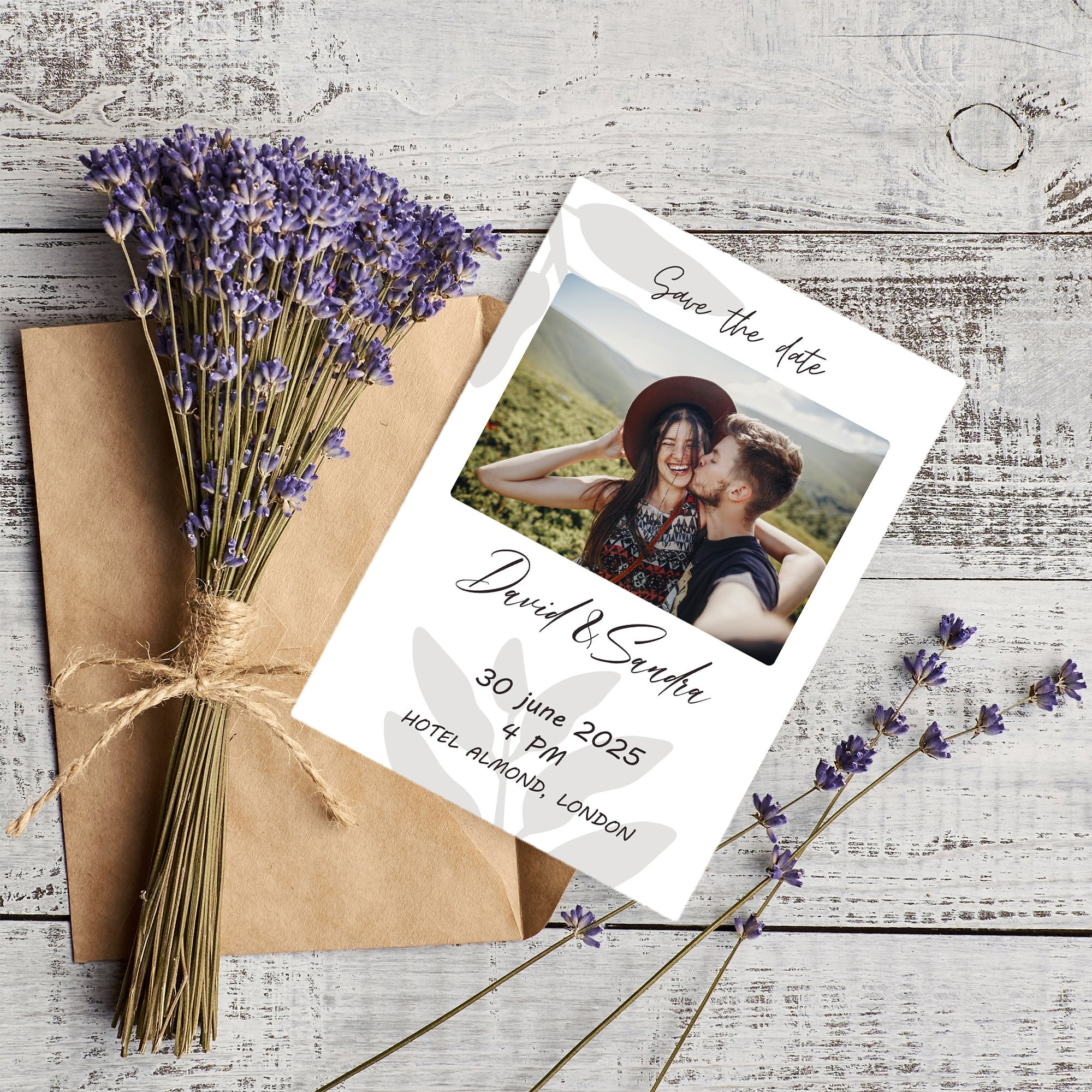 Custom Wedding Invitation on Magnet | 5x7 Inch Magnetic Save the Date ...