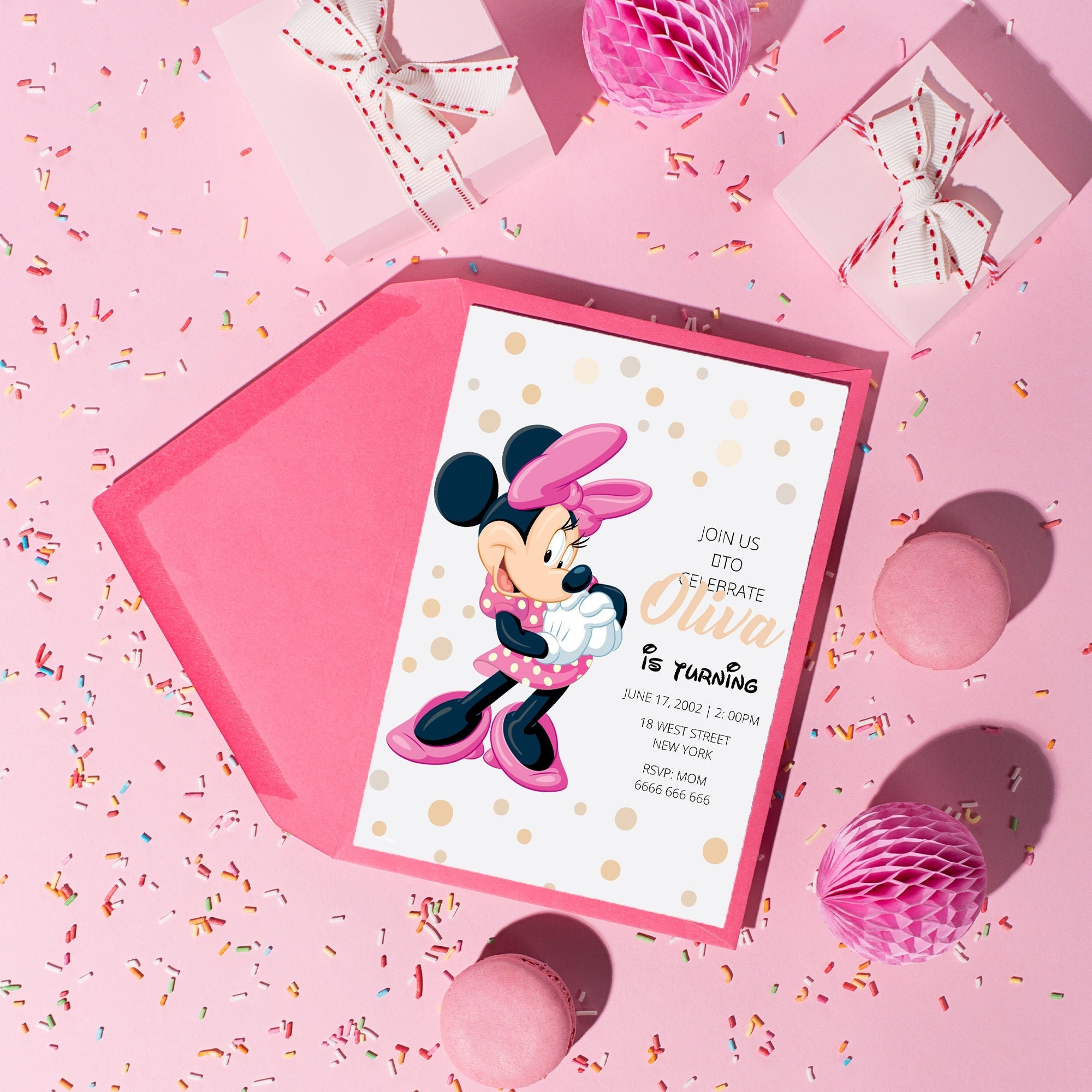 Custom Birthday Party Invitation on Magnet | 5x7 Inch Magnetic Cards ...