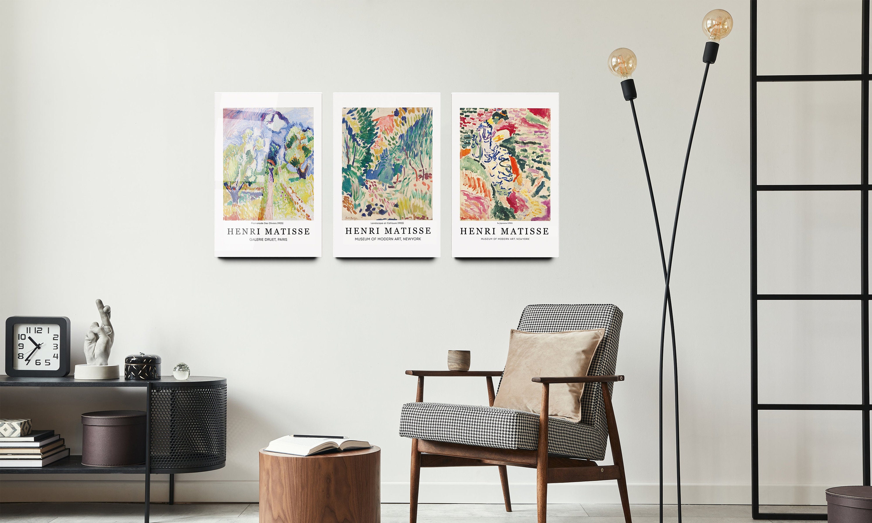 Henri Matisse Set of 3 Panels Tempered Acrylic Glass Wall - Etsy