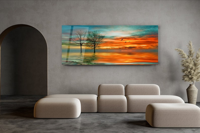 Landscape Tempered Acrylic Glass Wall Décor Art Decoration - Etsy
