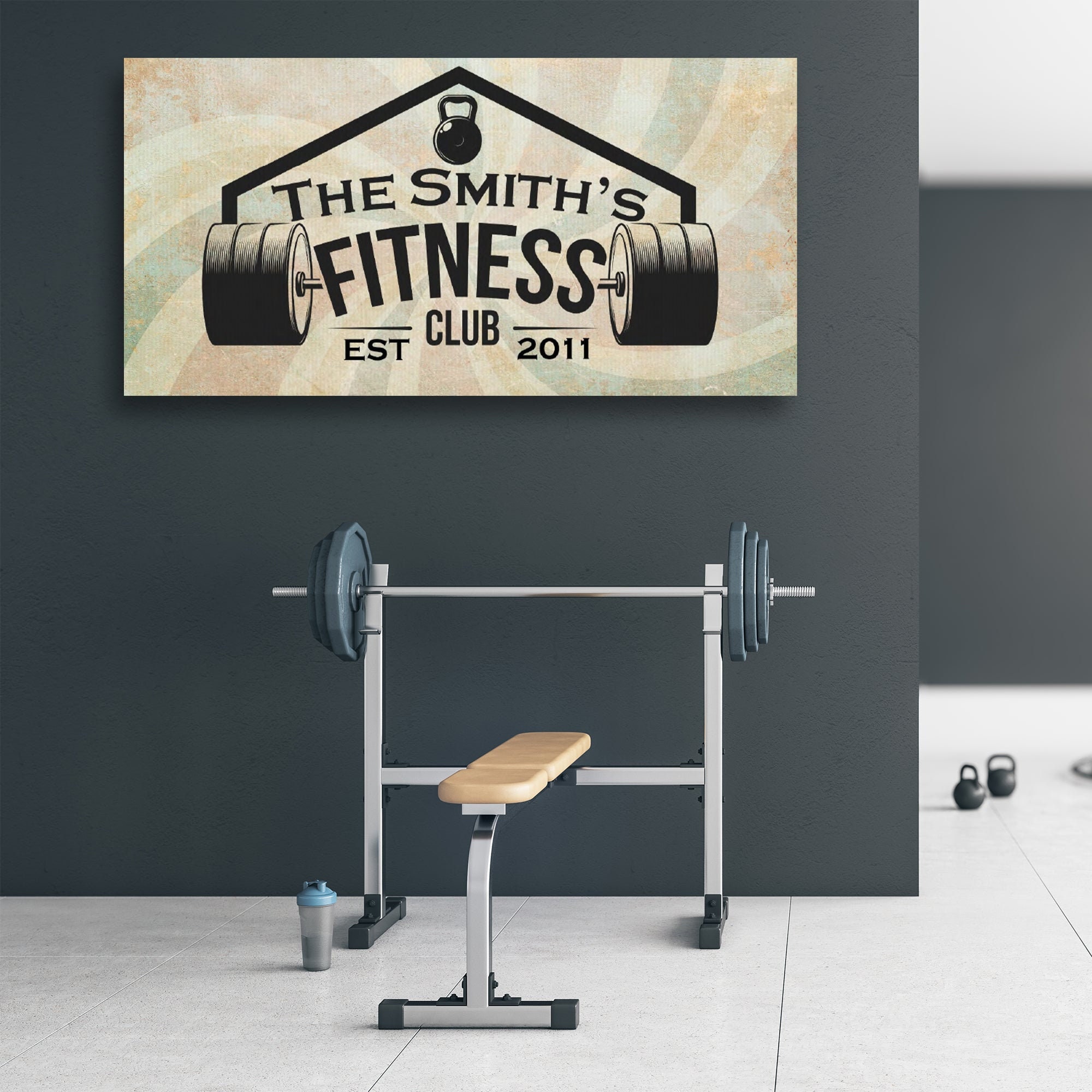 Gym Signs for Home Decor Wall Custom Text Home Sign Modern Wall Art ...