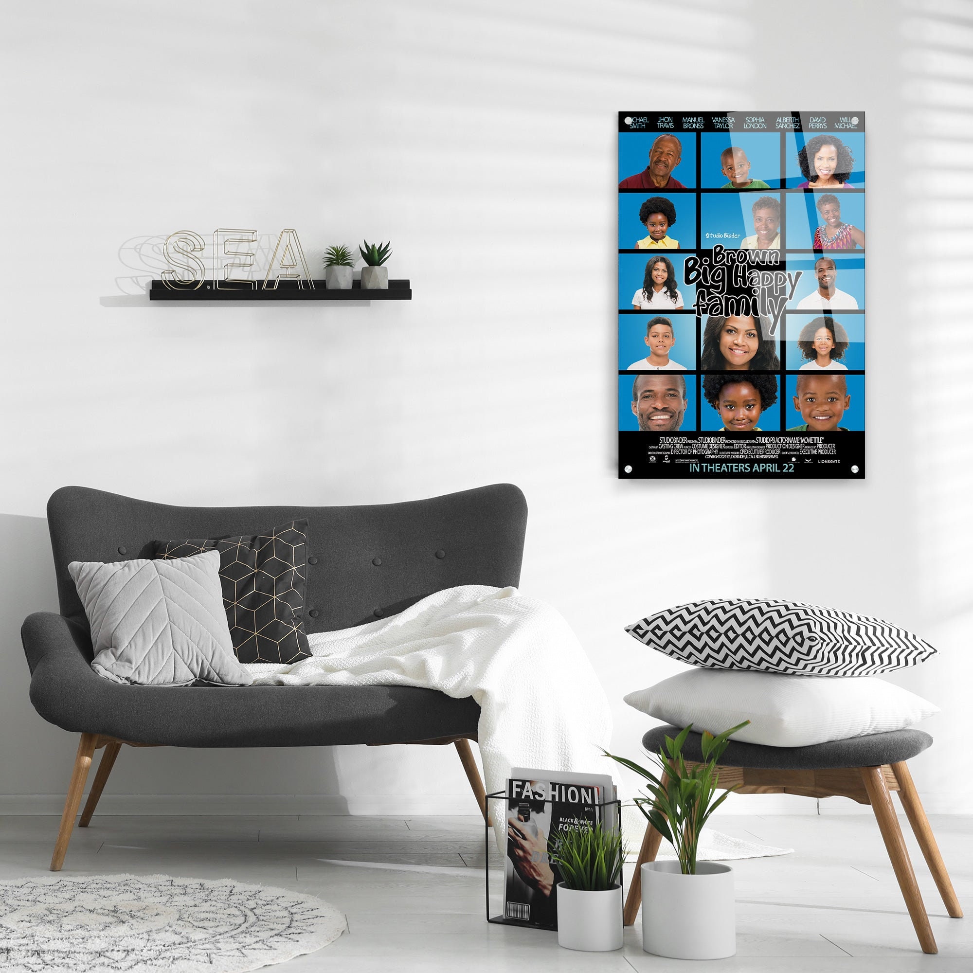 The Brady Bunch Custom Movie Poster | Personalized Family Poster Design ...