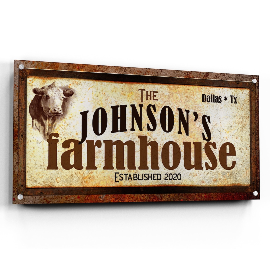 Customize Your Space Personalized Farmhouse Signs Unique - Etsy