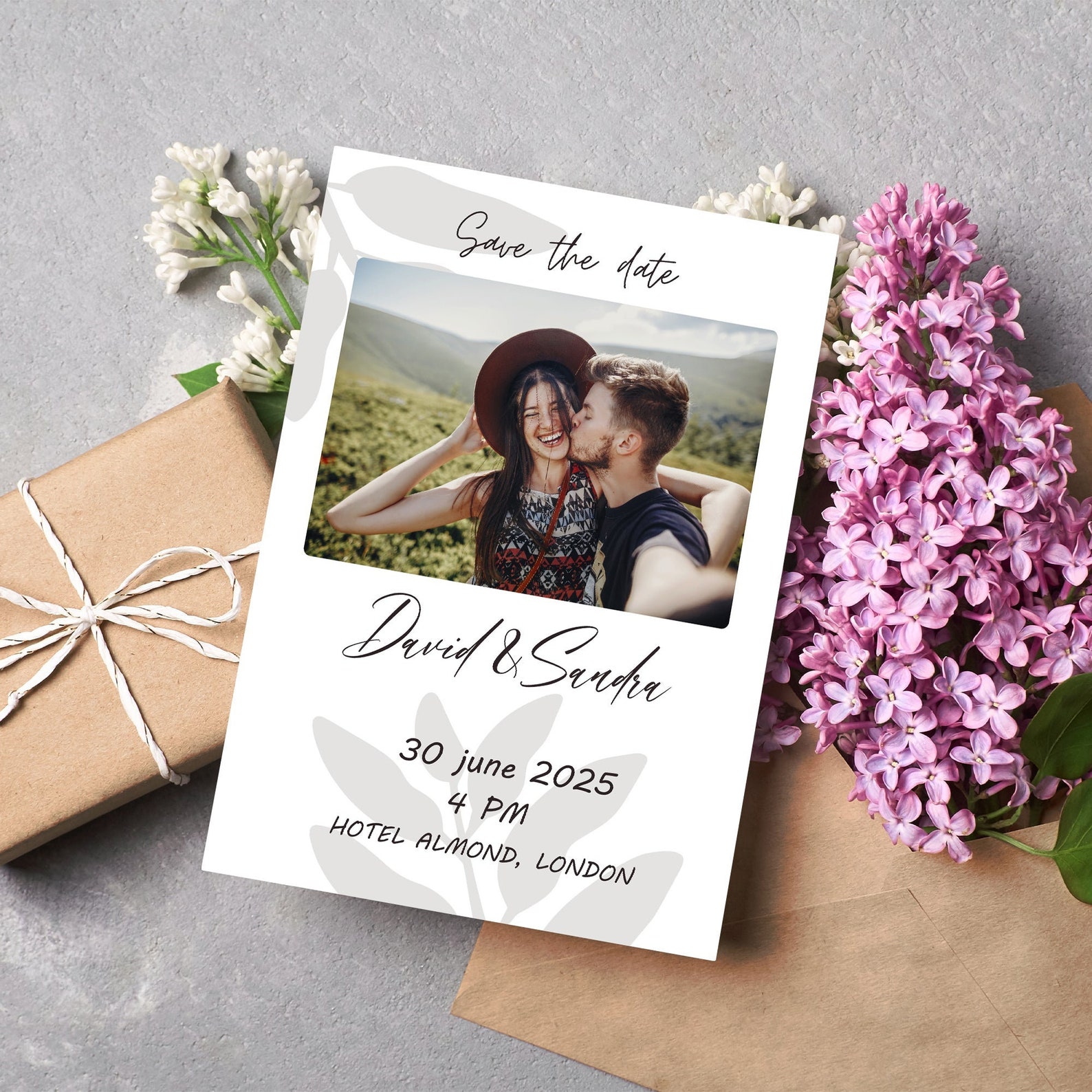 Custom Wedding Invitation on Magnet | 5x7 Inch Magnetic Save the Date ...