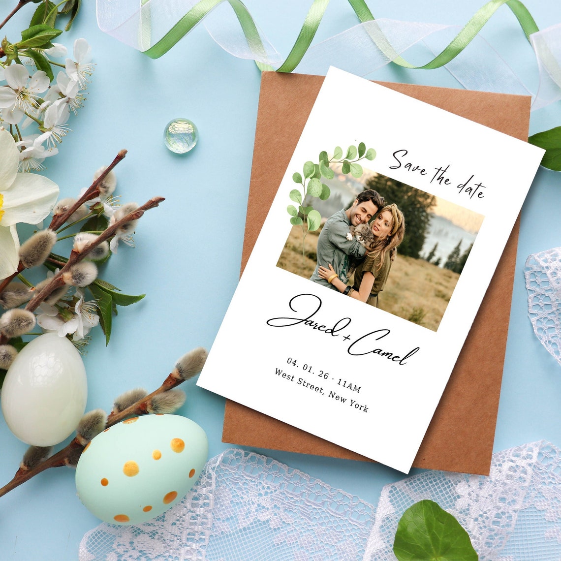 Custom Wedding Invitation on Magnet | 4x6 Inch Magnetic Save the Date ...