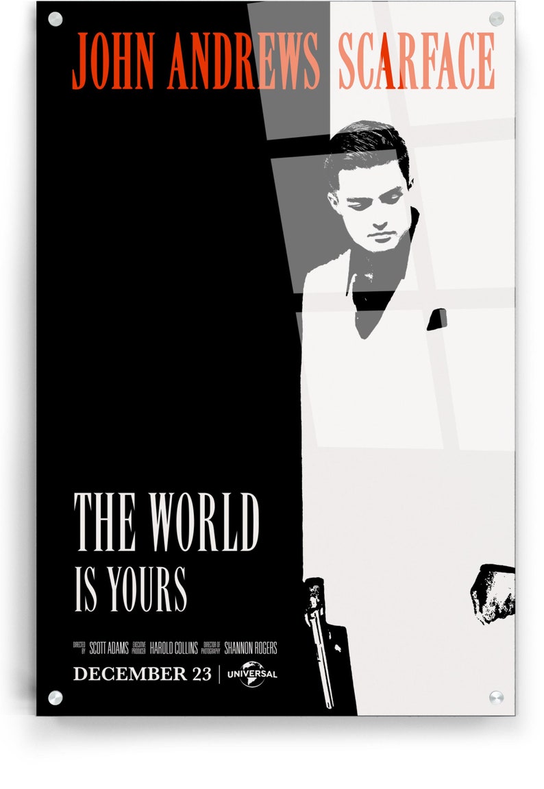 Scarface Movie Poster Personalized Movie Poster Custom - Etsy