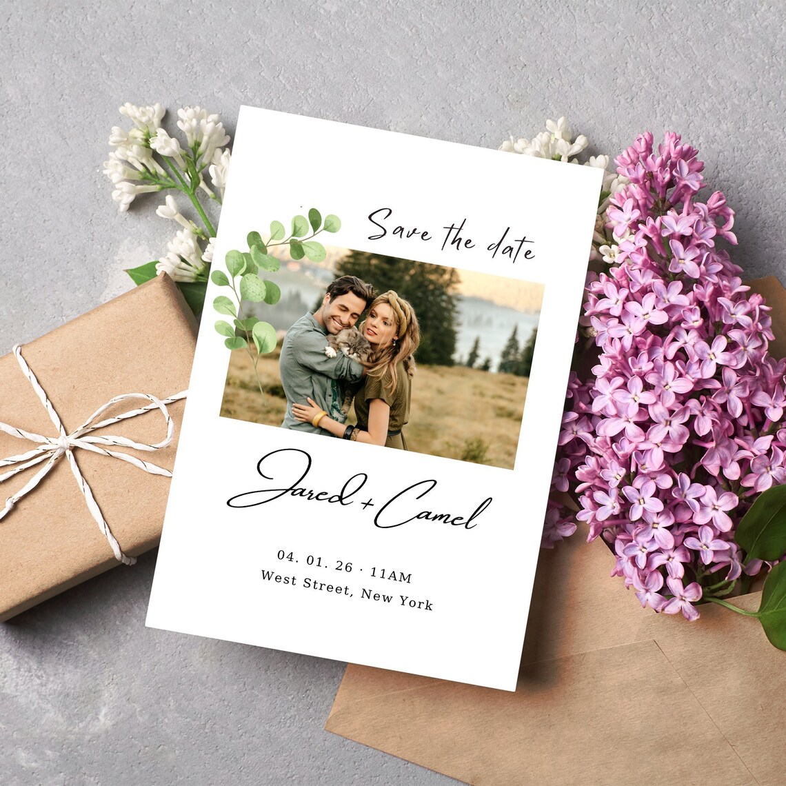 Custom Wedding Invitation on Magnet | 4x6 Inch Magnetic Save the Date ...
