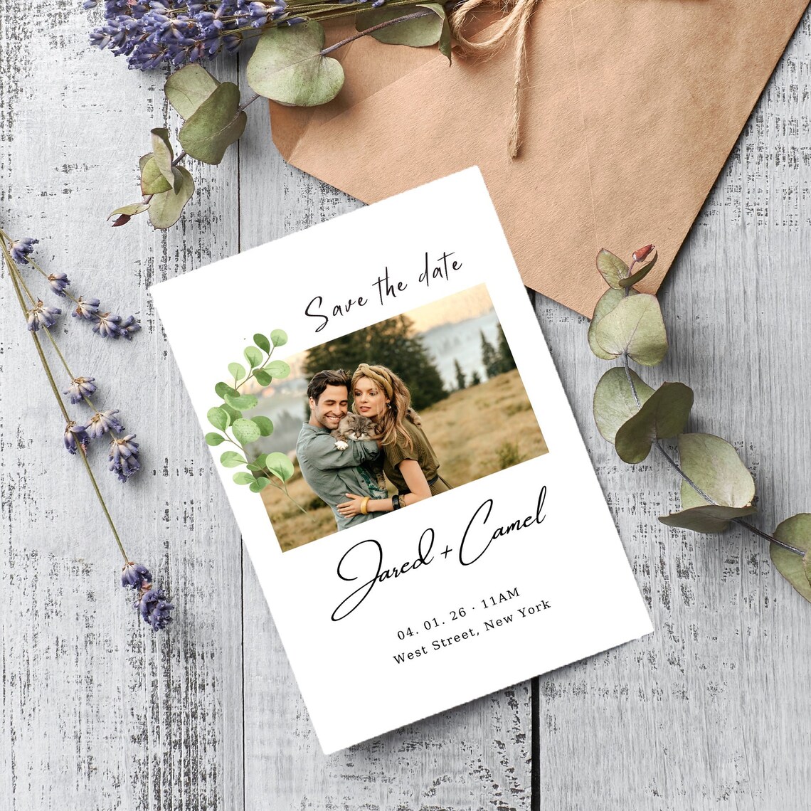 Custom Wedding Invitation on Magnet | 4x6 Inch Magnetic Save the Date ...