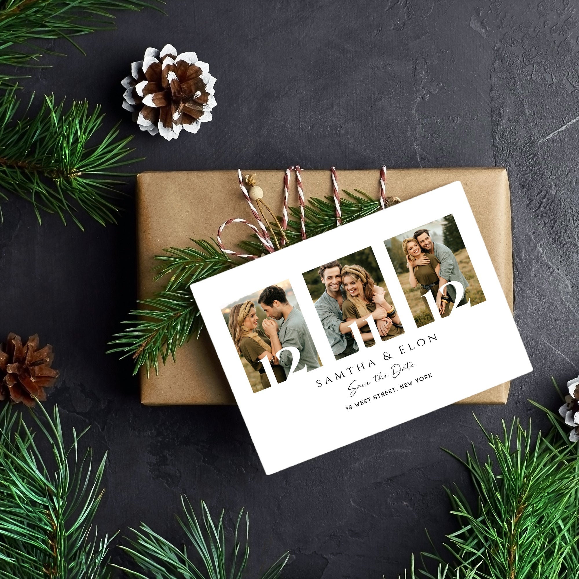 Custom Wedding Invitation on Magnet 5x3 Inch Magnetic Save the Date ...