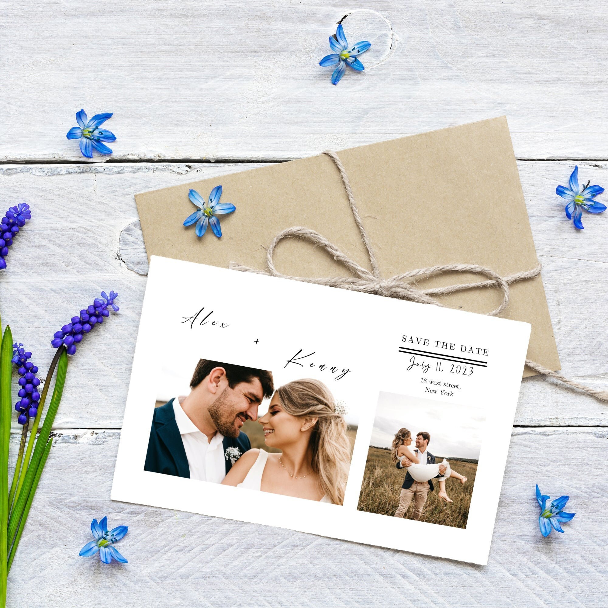 Custom Wedding Invitation on Magnet 4x6 Inch Magnetic Save the Date ...