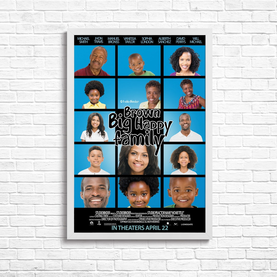 The Brady Bunch Custom Movie Poster | Personalized Family Poster Design ...