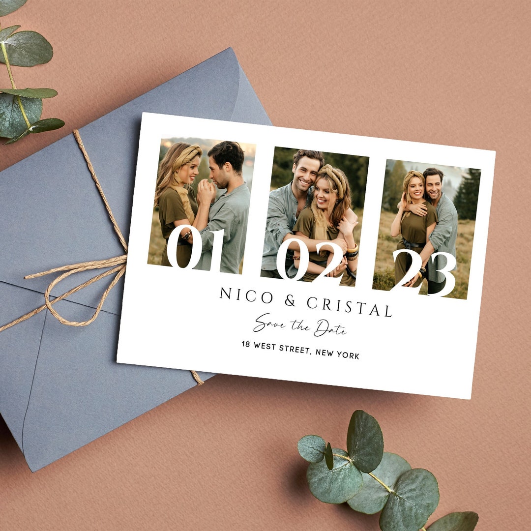 Custom Wedding Invitation on Magnet | 4x6 Inch Magnetic Save the Date ...