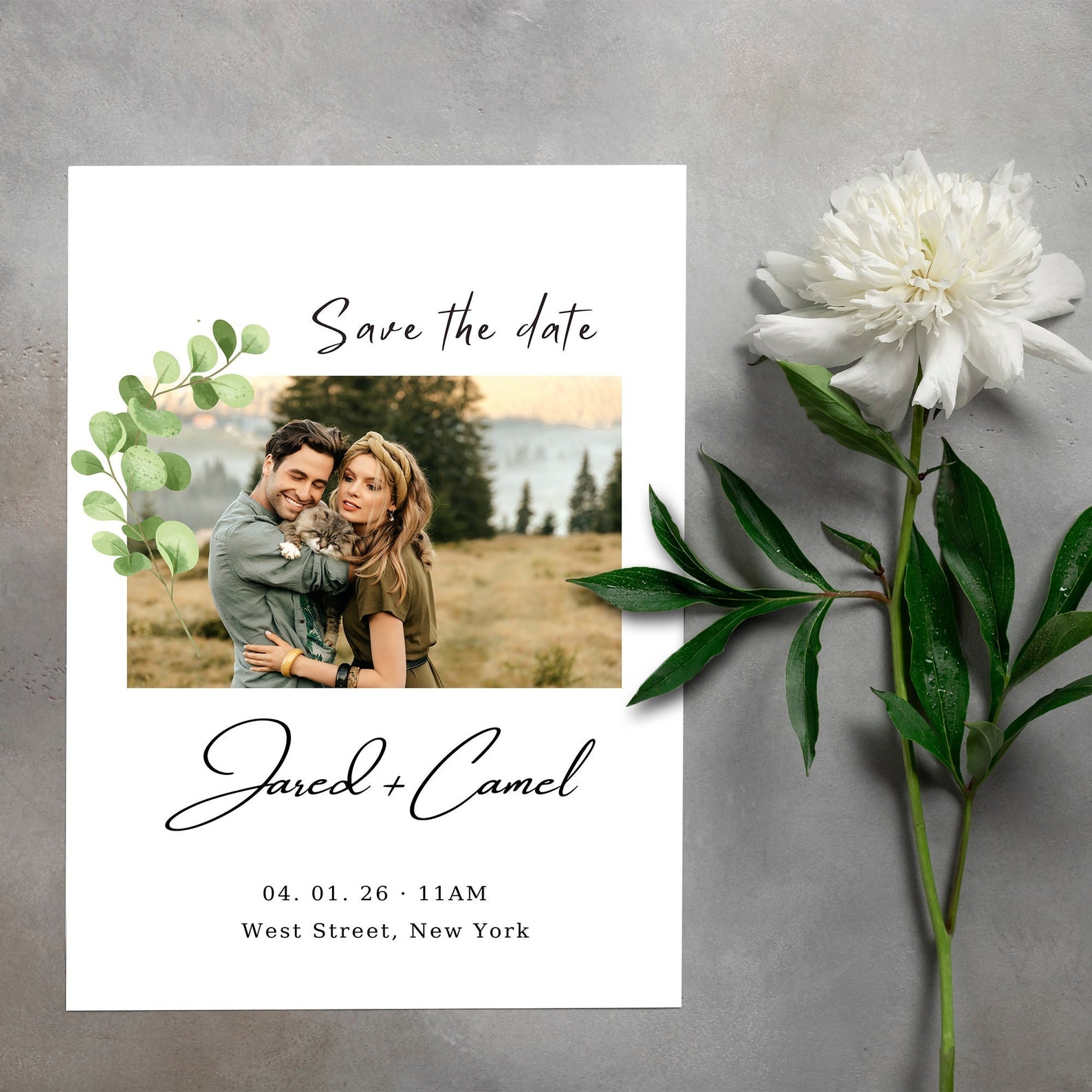 Custom Wedding Invitation on Magnet 4x6 Inch Magnetic Save the Date ...