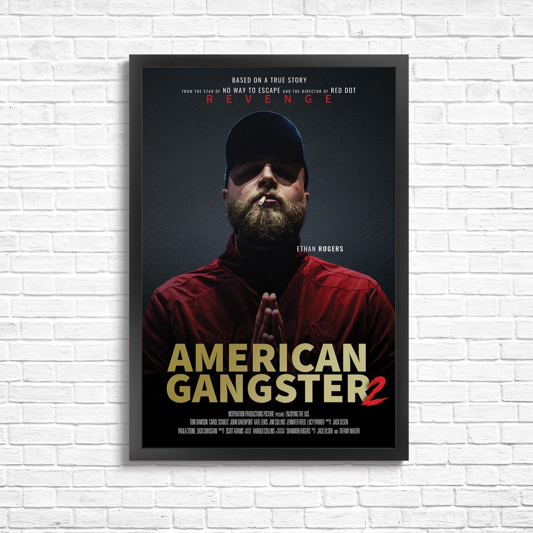 American Gangster Custom Movie Poster, Personalized Design, Wall Decor ...