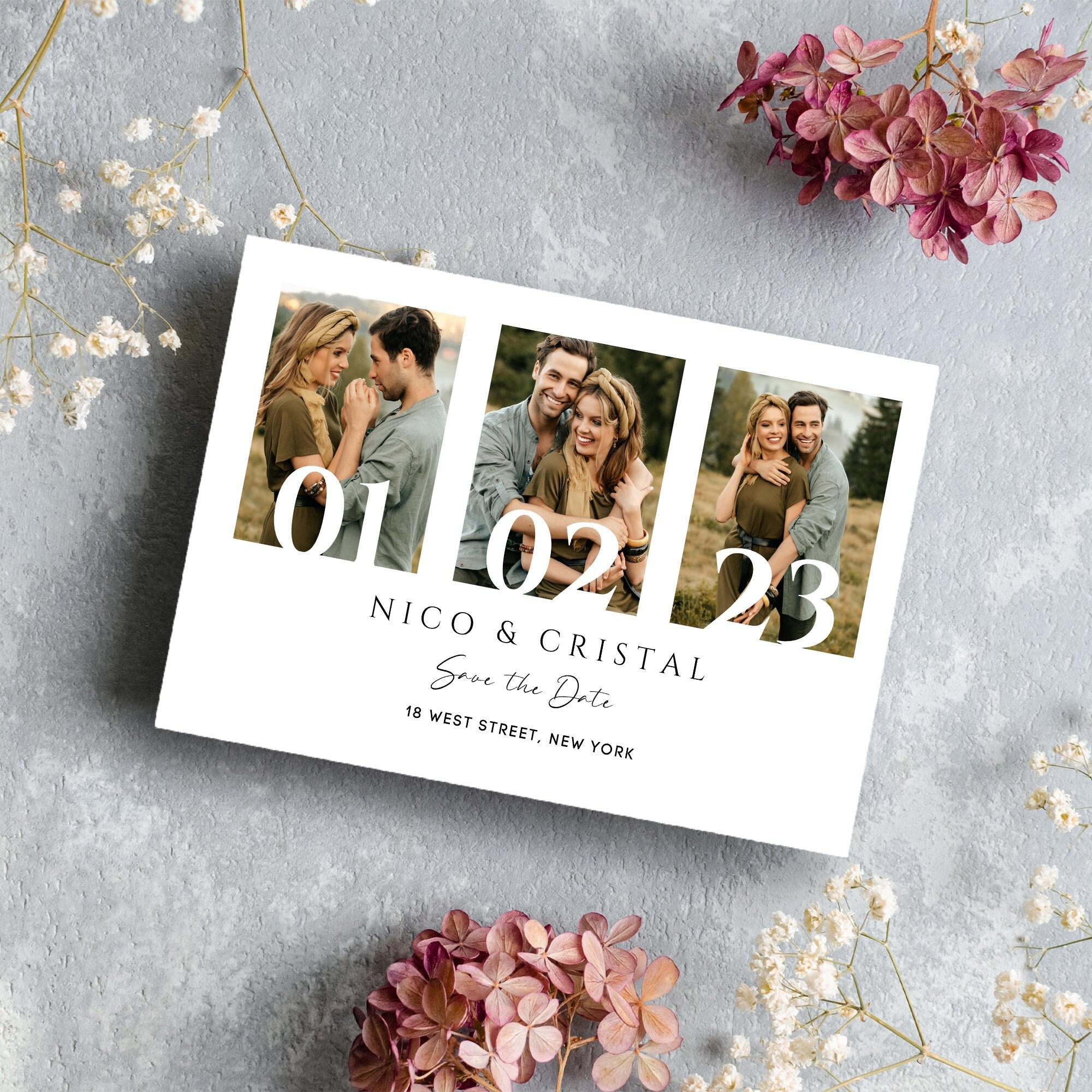 Custom Wedding Invitation on Magnet | 4x6 Inch Magnetic Save the Date ...