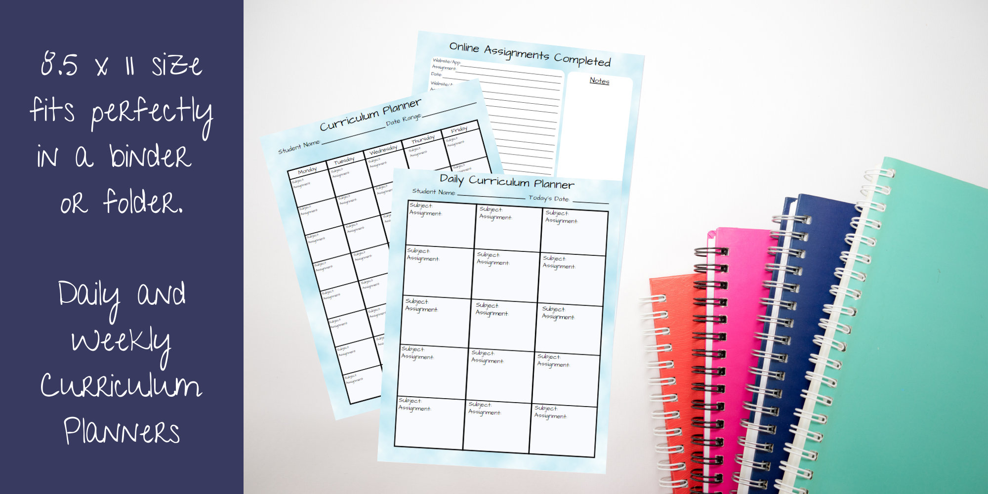 Preschool, Elementary, Early Learning Homeschool Planner With Visual ...