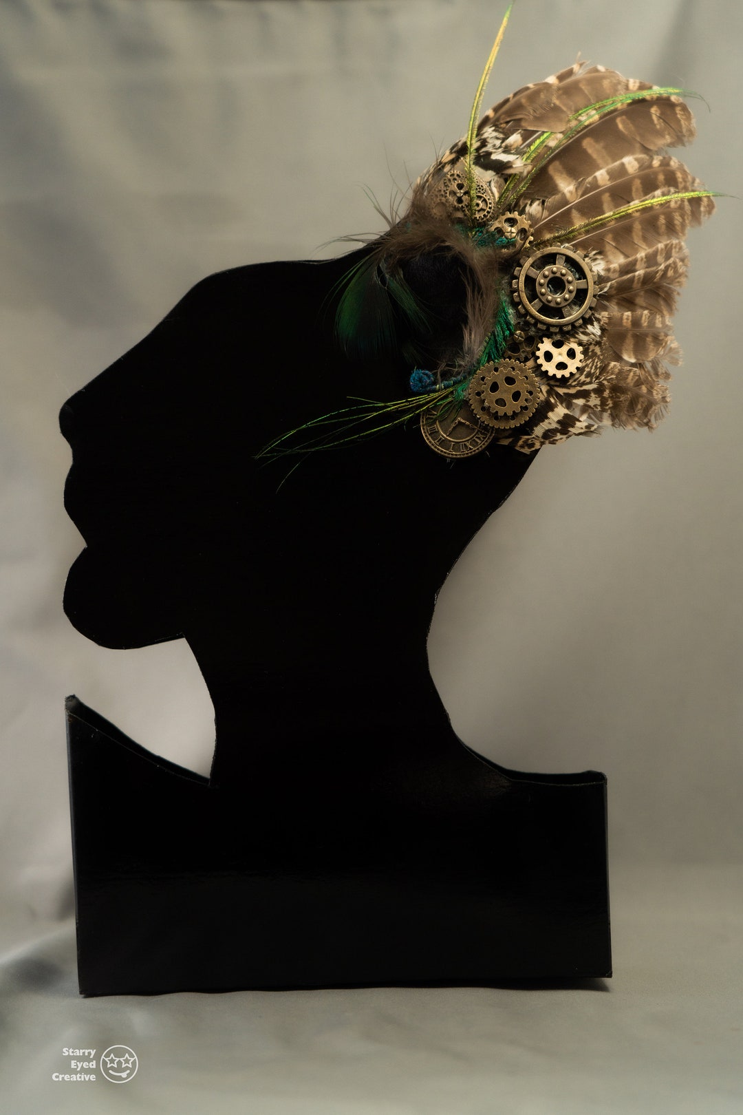 Steampunk Turkey Feather Ear Wrap - Etsy