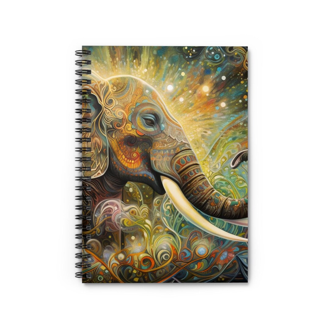 Shamanic Elephant Vision Quest Spiral Notebook - Ruled Line | Mysticism ...