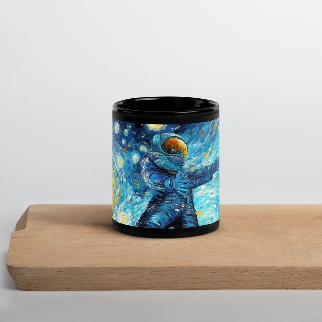 Vincent Van Gogh Starry Night Coffee Mug, Psychedelic Astronaut, Famous ...