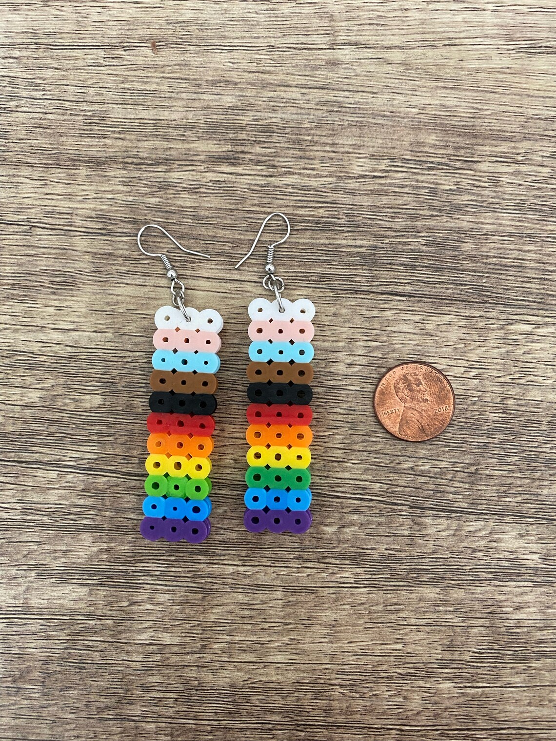 Perler Bead Pride Flag Earrings LGBTQ Pride - Etsy