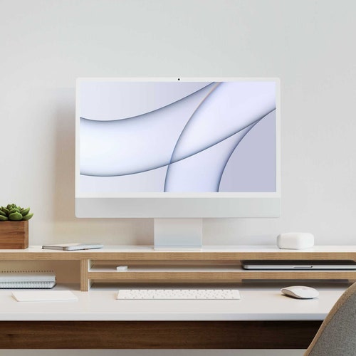 Minimalist Monitor Stand Monitor Riser Desk Shelf - Etsy