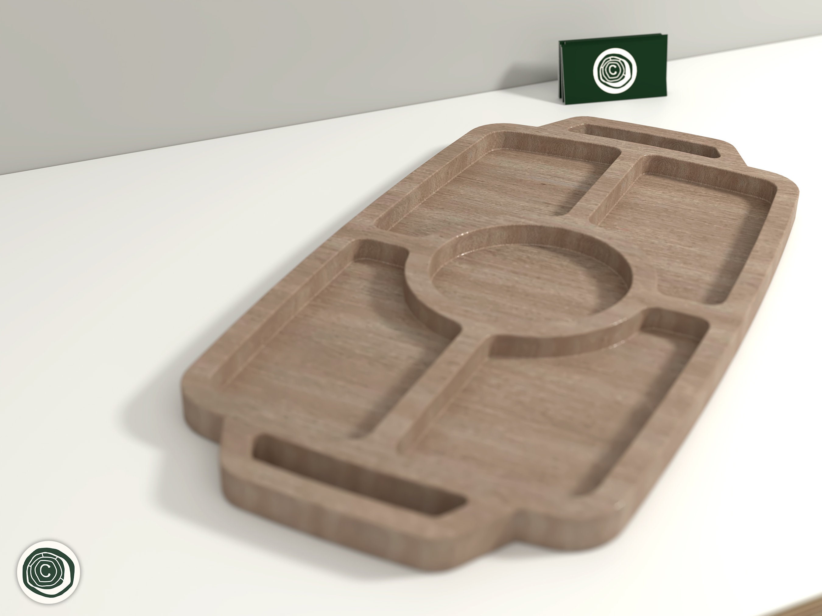 Serving Tray A - 3D STL and Vector Files for CNC - Stl, Dxf, Svg, Eps ...