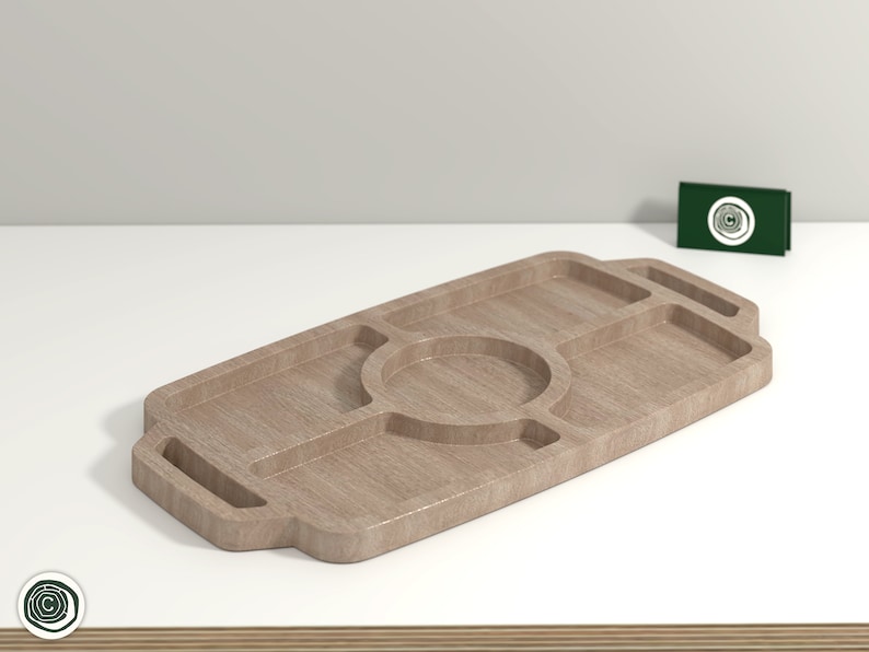 Serving Tray A 3D STL and Vector Files for CNC Stl Dxf - Etsy Canada