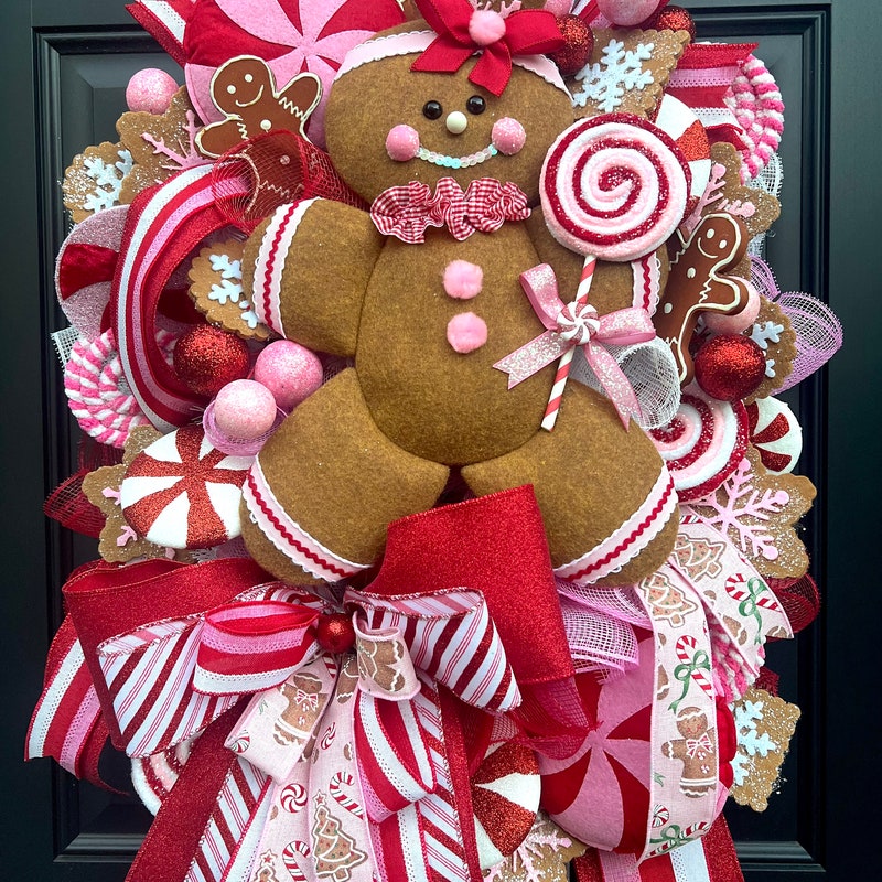 Gingerbread Wreath - Etsy