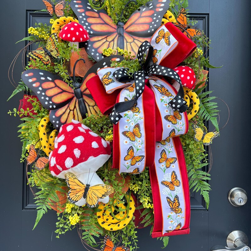 Butterfly Wreath - Etsy