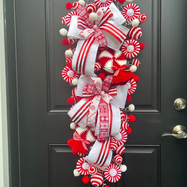 Peppermint Wreath Etsy