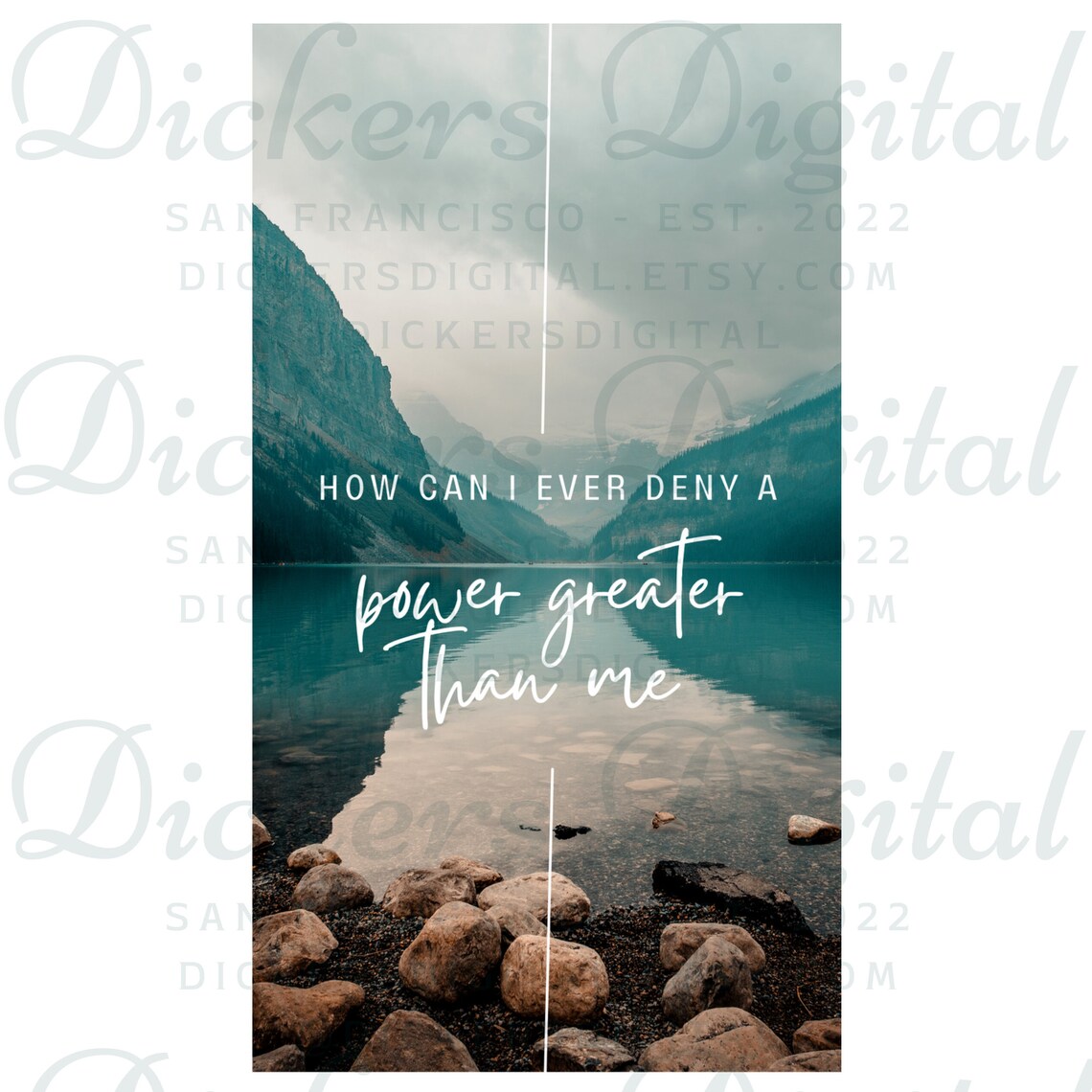 How Can I Ever Deny a Power Greater Than Me Digital Sticker - Etsy