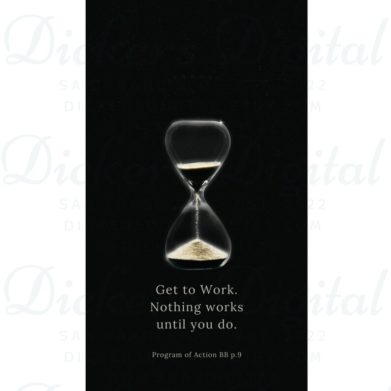 Get to Work, Nothing Works Until You Do, Digital Sticker Phone ...