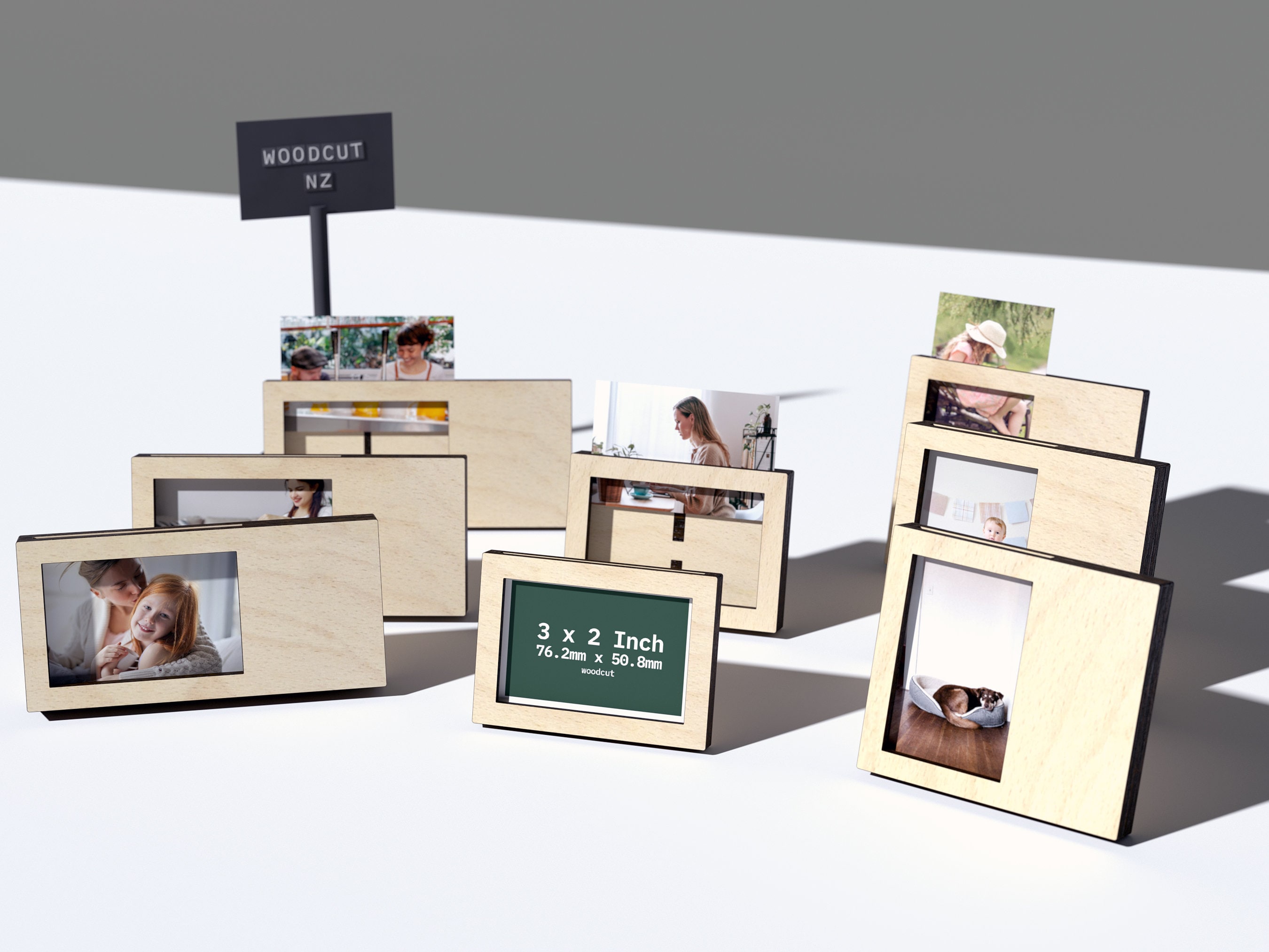 Laser Cut Slot in Picture Frame - 3 X 2 Photo - Laser Cut Wood Picture ...