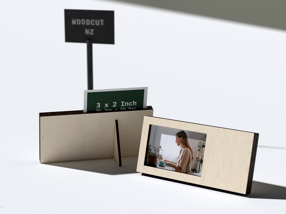 Laser Cut Slot in Picture Frame - 3 X 2 Photo - Laser Cut Wood Picture ...