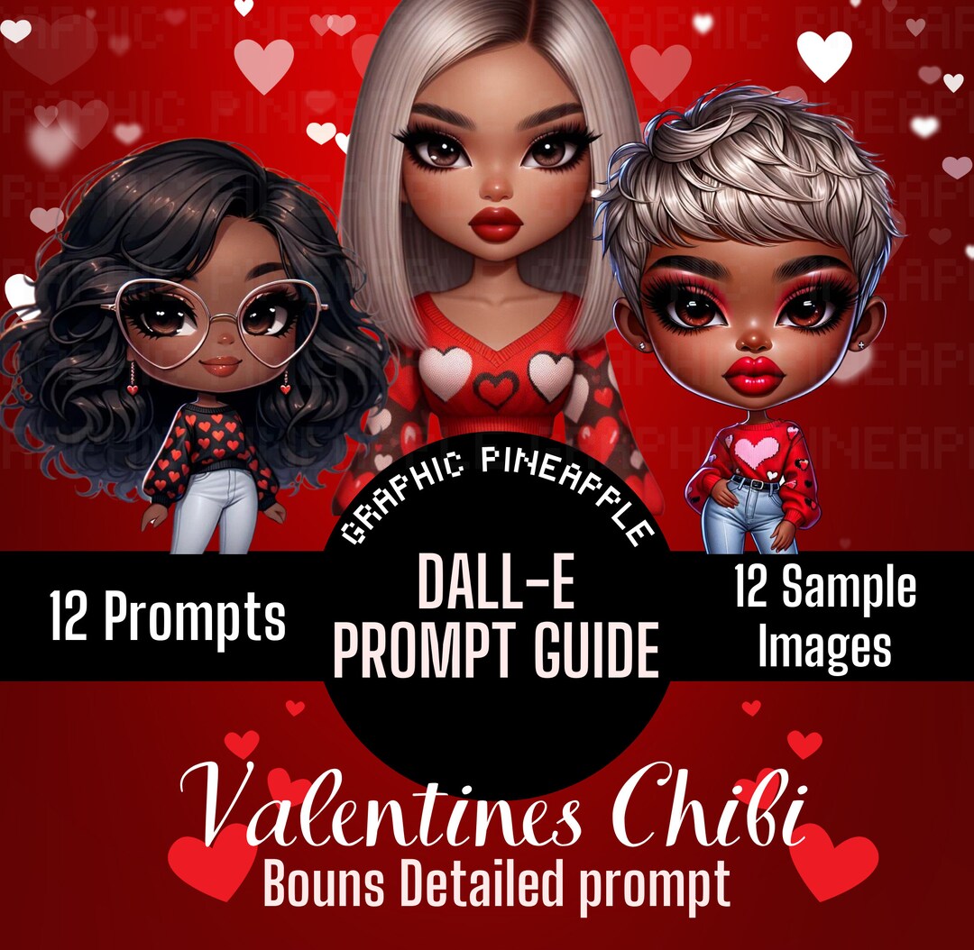 Dall-e Prompt Guide, Chibi Prompt Guide, Valentines Chibi Prompt Guide ...