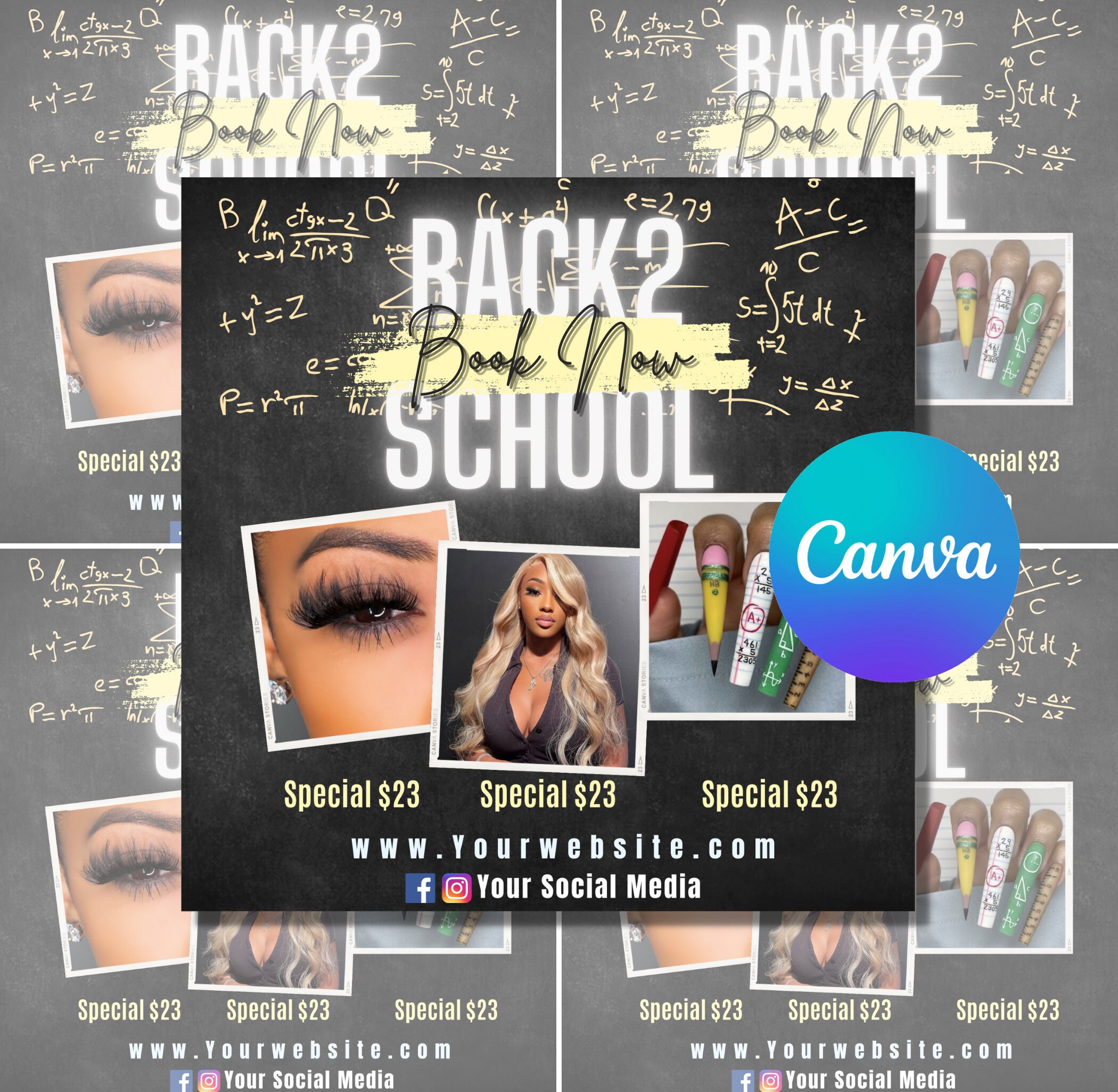 Back to School Flyer, Sale Flyer, Business Flyer, Canva PRO Template ...