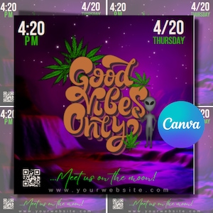 420 Party Flyer , 420 Event Flyer, Event Flyer, Cannabis Party Flyer ...