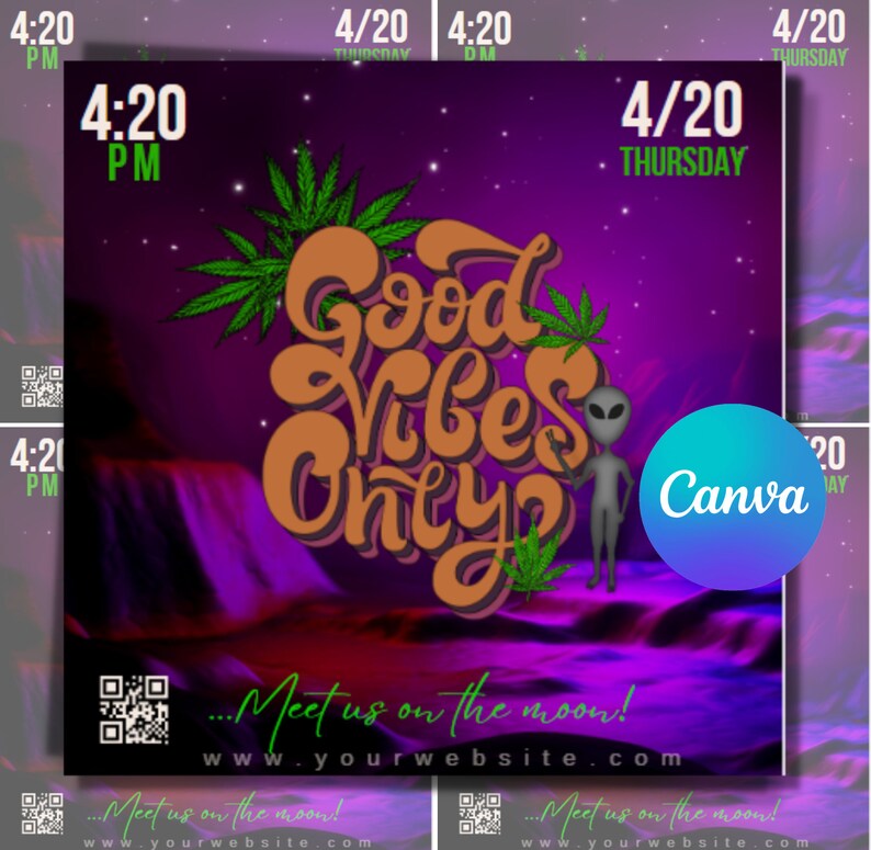 420 Party Flyer , 420 Event Flyer, Event Flyer, Cannabis Party Flyer ...