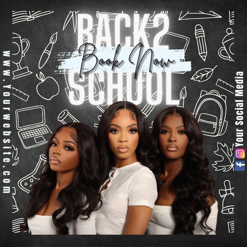 Back to School Flyer, Social Media Flyer, Hair Business Flyer, Sale ...