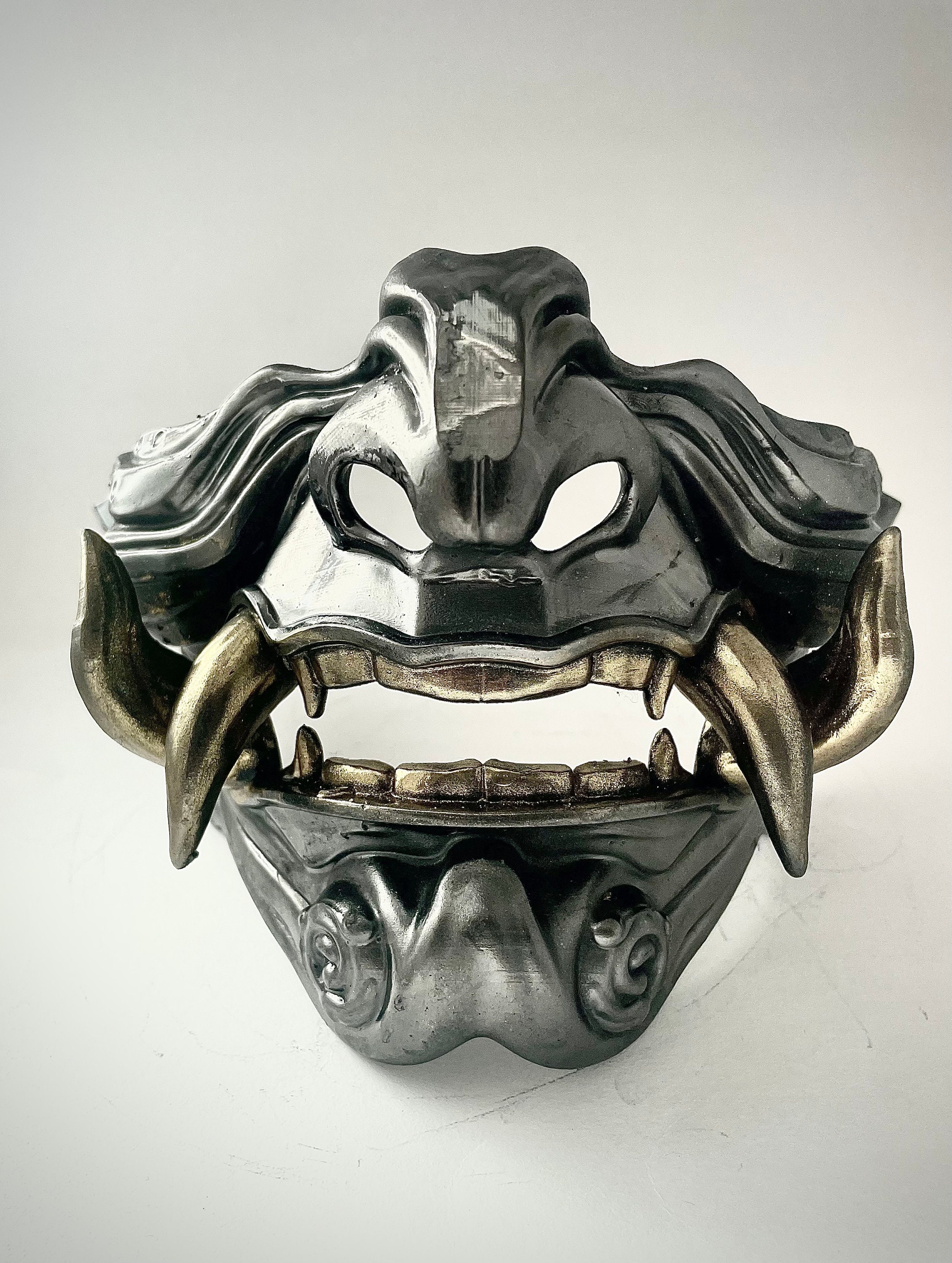 Japanese Menpo Oni Samurai Mask *made to Order* - Etsy