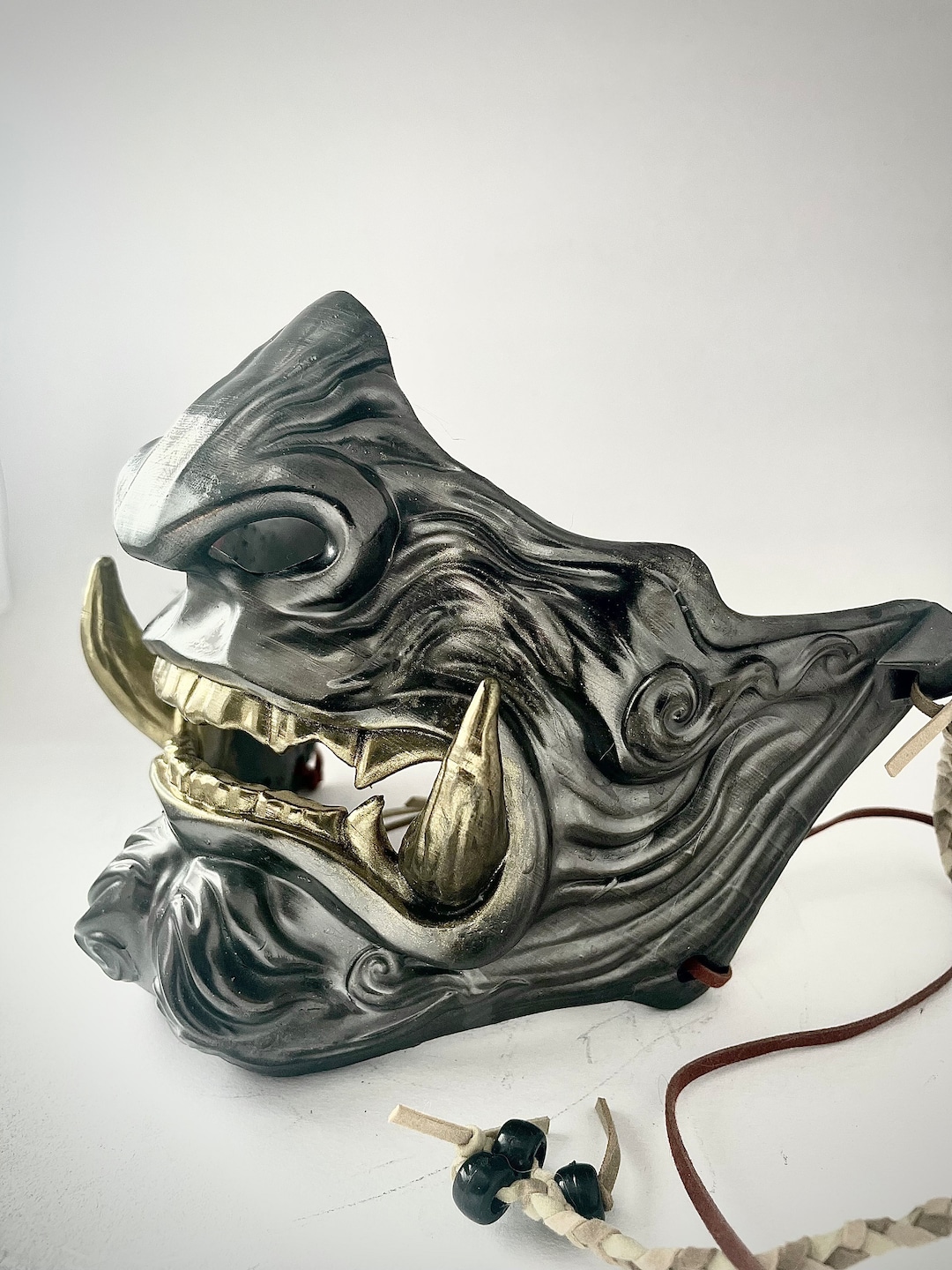 Japanese Menpo Oni Mask made to Order message for Customization ...