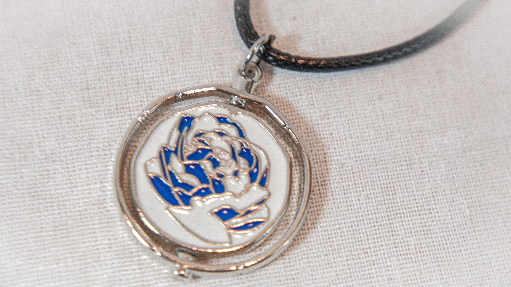 Arcane Interactive Rose Pendant (powder/ekko Necklace) - Etsy