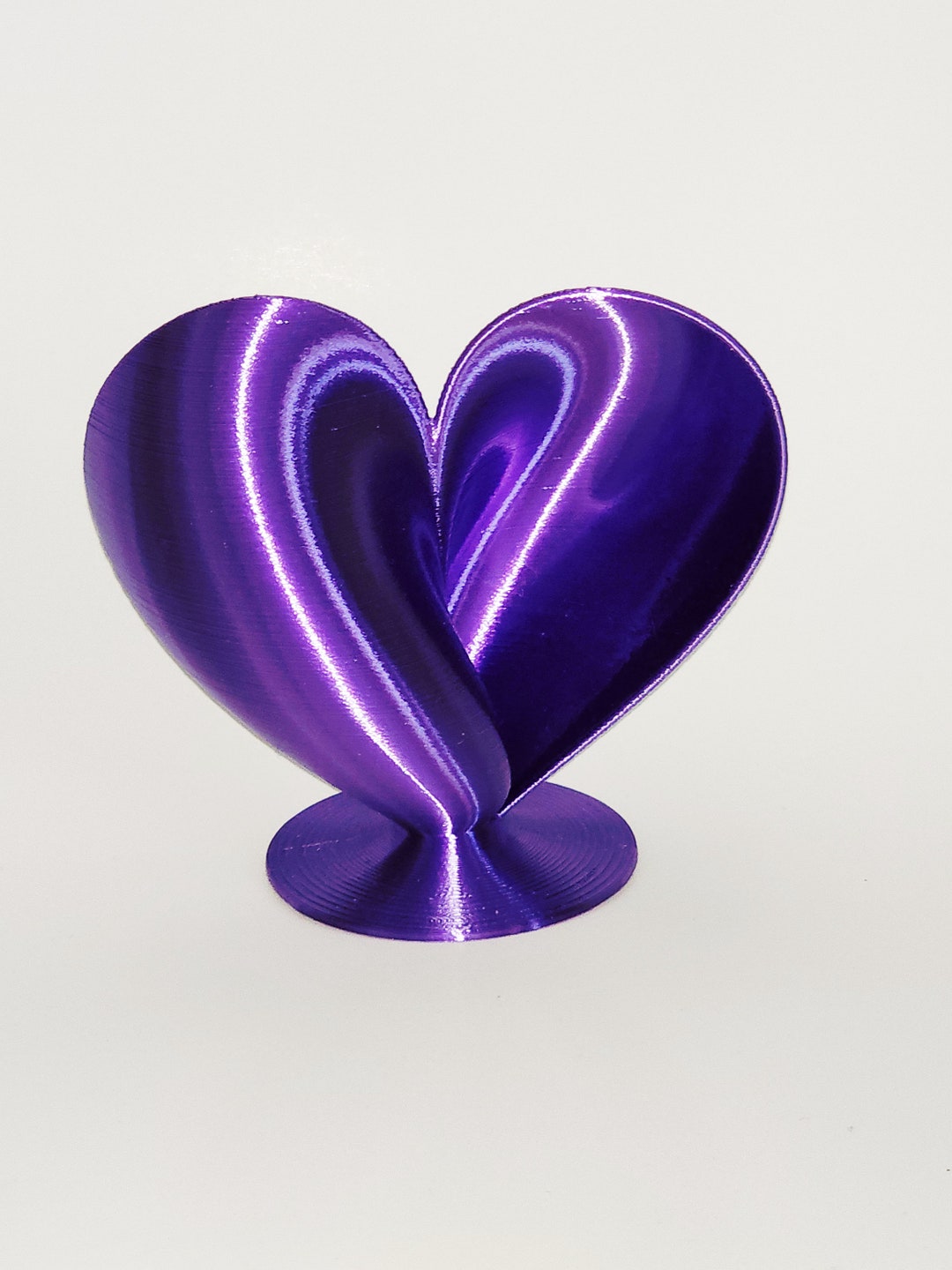 Pretty Purple 3D Printed Hearts of Hearts - Etsy