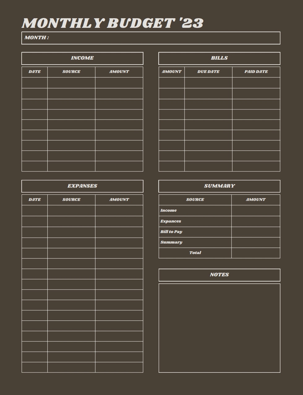 Printable Aesthetic Weekly Planner Aesthetic Monthly Planner Cute ...