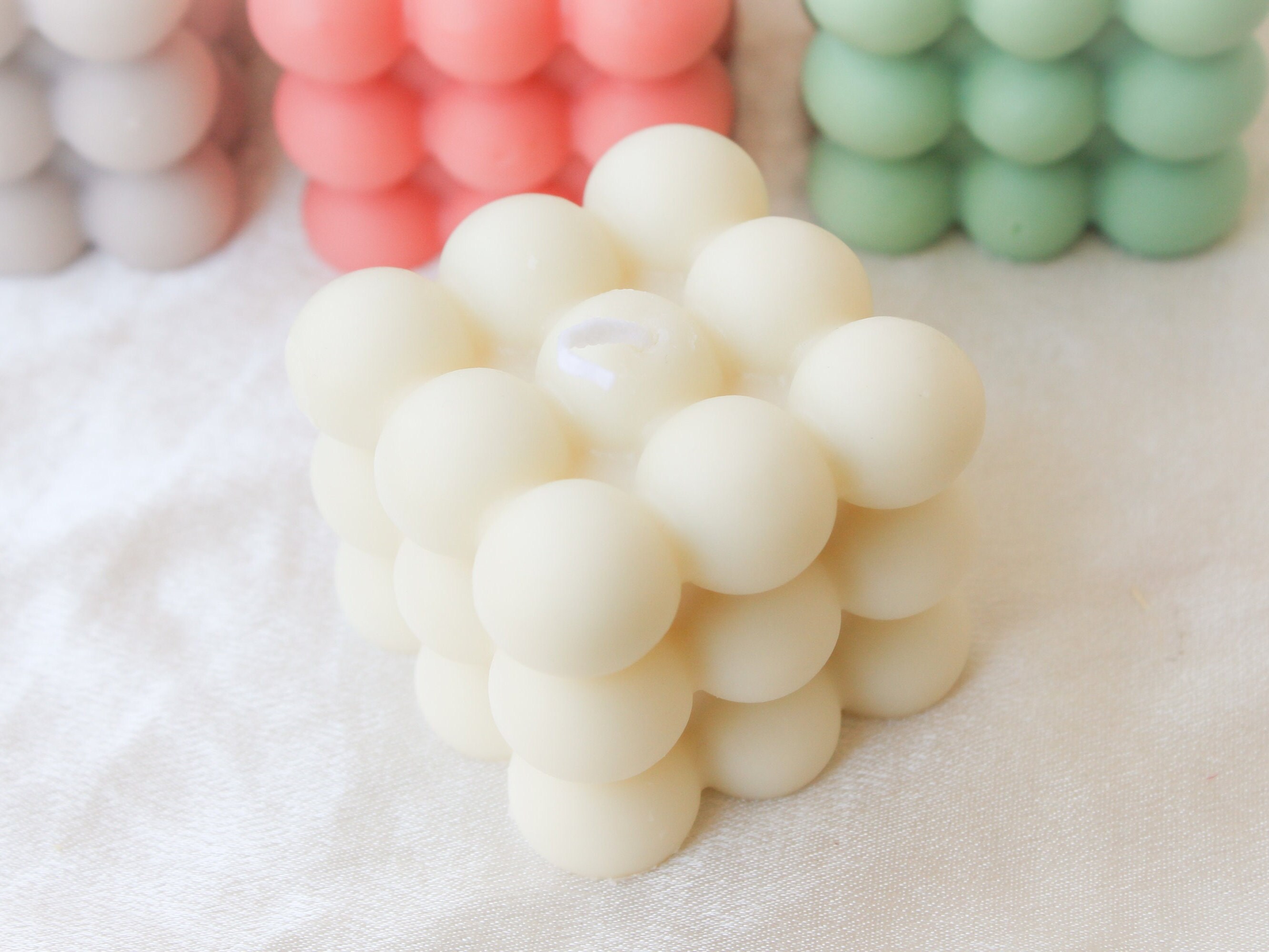 Beeswax Candle, Luxury Bubble Cube Candle Home Decor Candles Wedding Favor Perfect Gift Him or ...