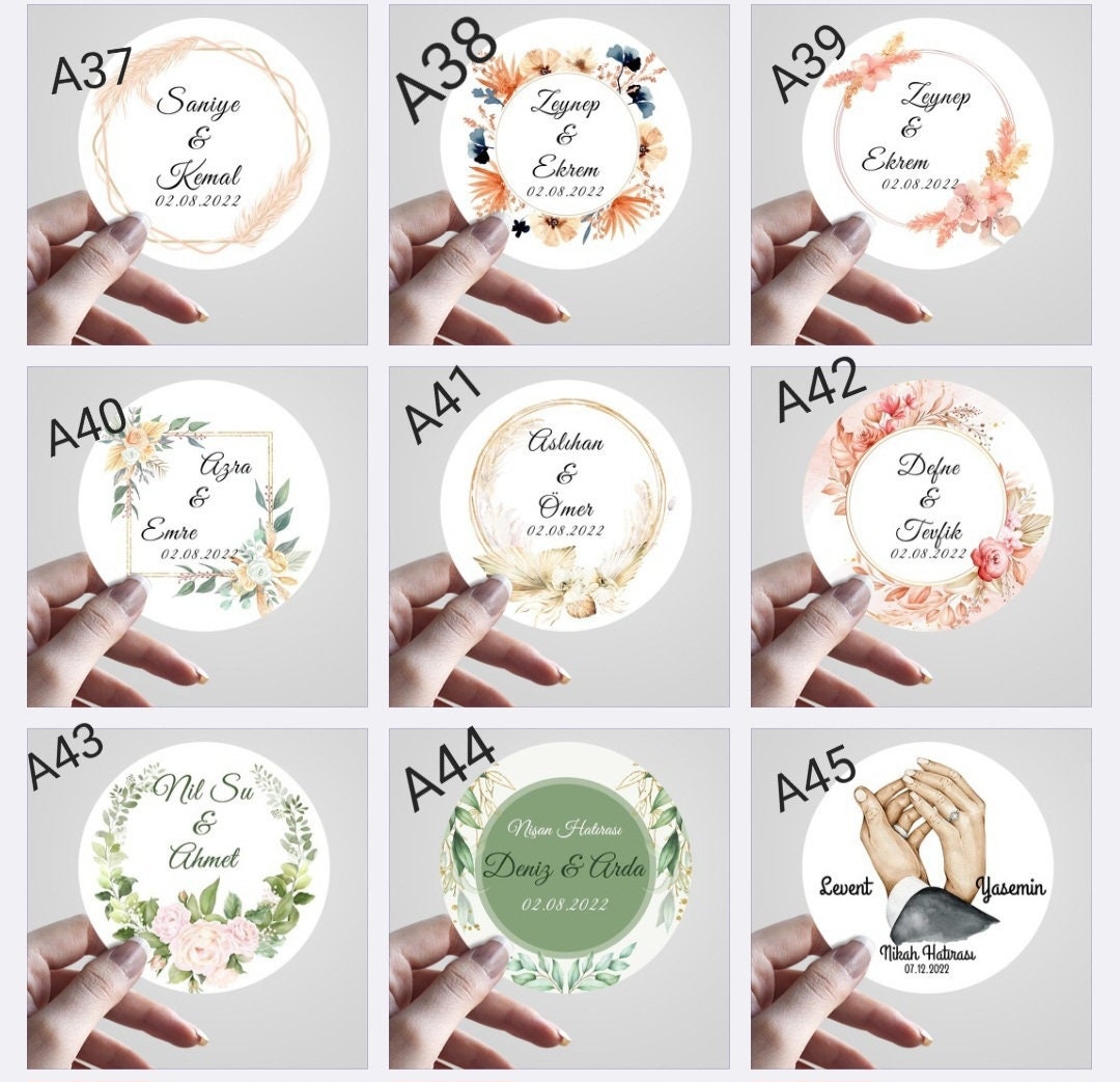 Personalized Round Circle Label Stickers,waterproof1.53inch Custom Name ...